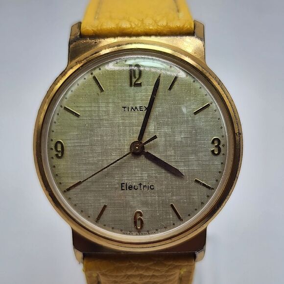 Timex | Accessories | Vintage Timex Electric Watch Goldtone Stainless ...